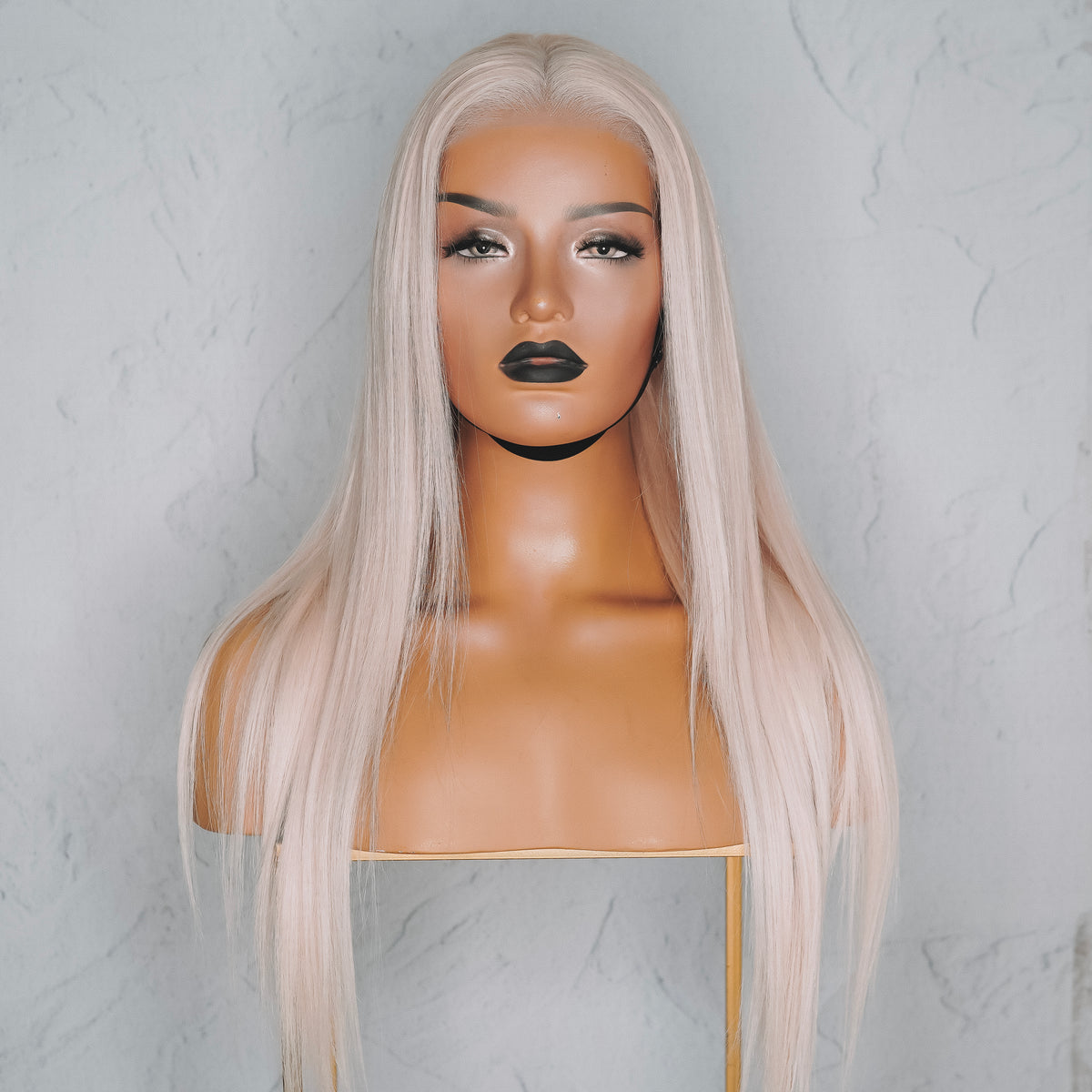 Seamless Ready To Wear 9x6 60 Lightest Blonde Straight Human Hair Wig Milk And Honey Milk